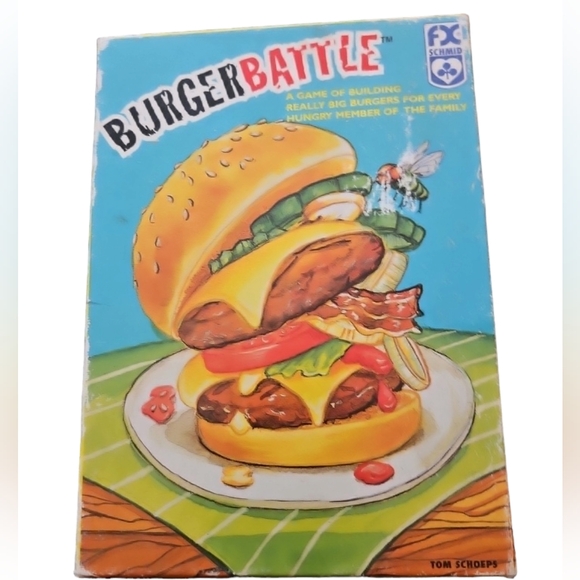 unknown | Toys | Vintagerare Burger Battle Card Game 997 Fx Schmid ...